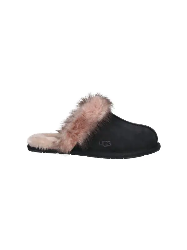 UGG Scuffette Suede Slippers - Black