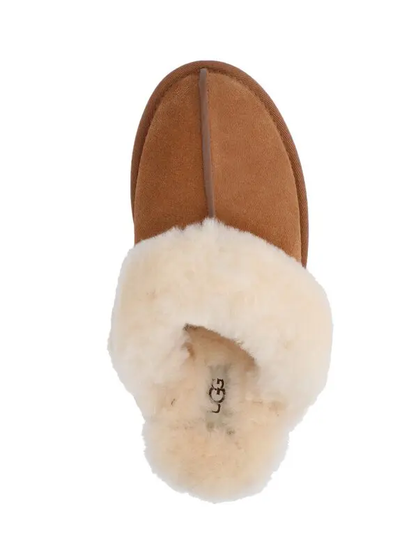 UGG Scuffette Ii Suede Slippers With Shearling Lining - Brown