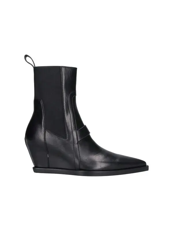 Rick Owens Ankle Boots "sharp Wedge