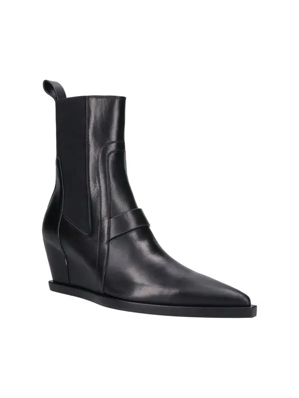 Rick Owens Ankle Boots "sharp Wedge