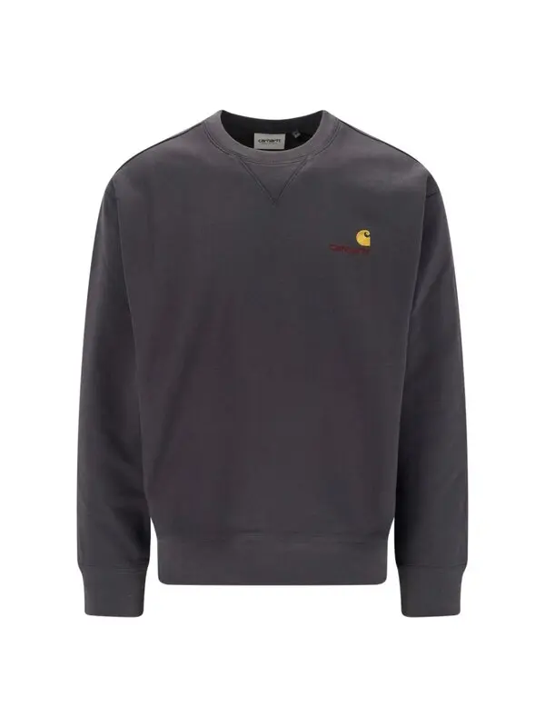 Carhartt Work In Progress American Script Hoodie - Gray
