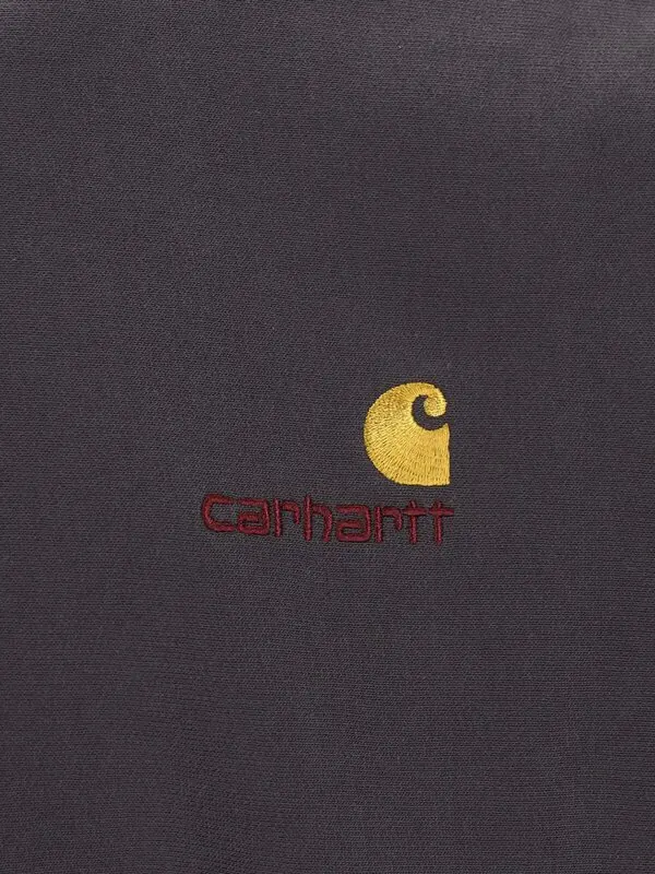 Carhartt Work In Progress American Script Hoodie - Gray