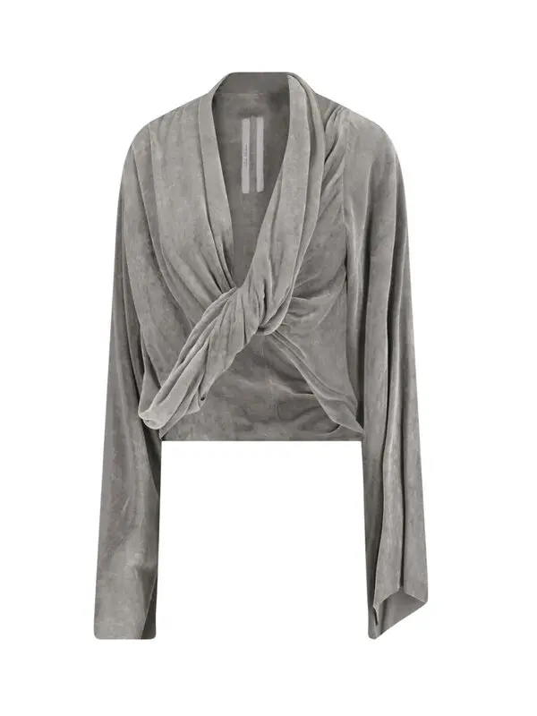 Rick Owens Top "tower Twist - Gray