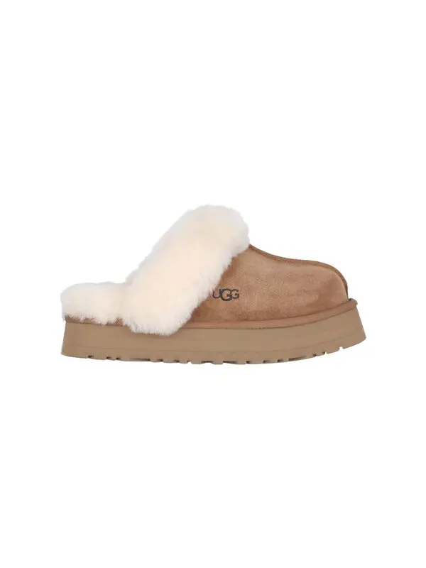 UGG Disquette Platform Mules - Brown