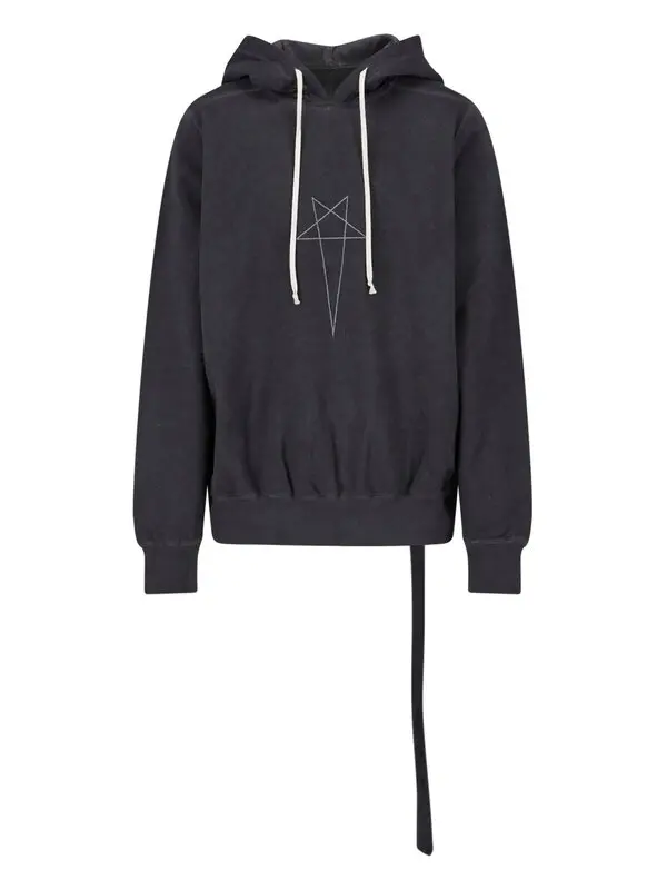 Rick Owens Hoodie "pentagram - Black