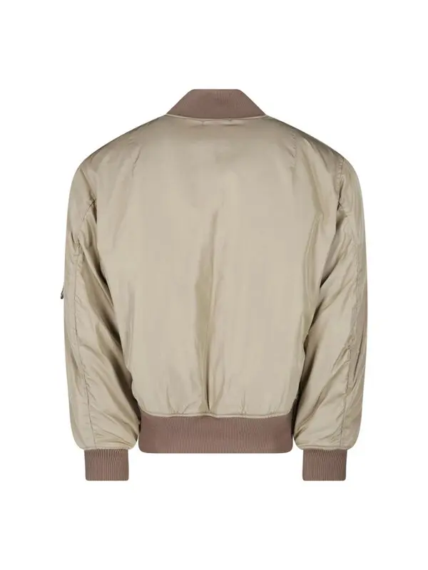Auralee Silk Twill Bomber Jacket