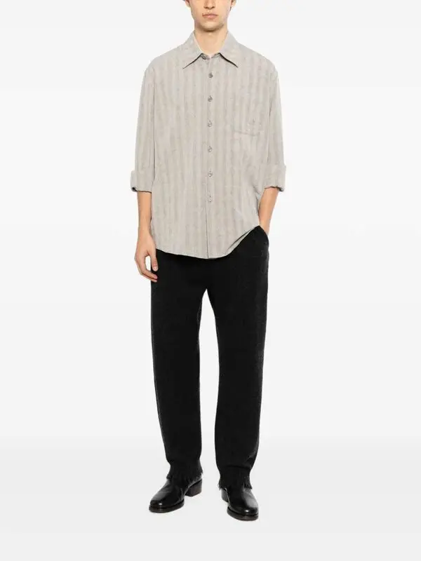 UMA WANG Ankle-length Knit Trousers - Grey