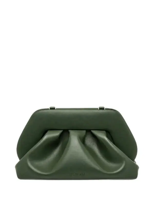 THEMOIRE Bios Ruched Clutch - Green