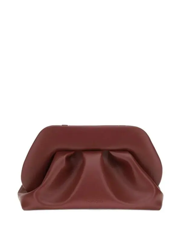 THEMOIRE Bios Ruched Clutch - Red