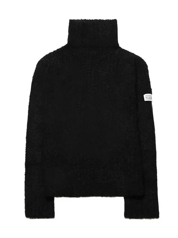 Dolce & Gabbana High-neck Fine-knit Wool Sweater - Black