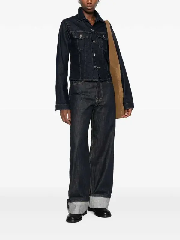 HAIKURE Button-fastening Denim Jacket
