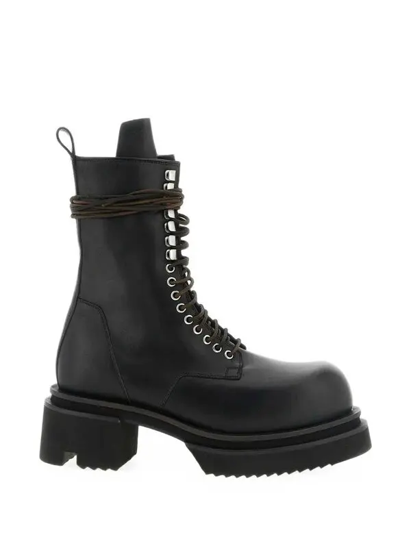 Rick Owens Bogun Lace-up Boots - Black