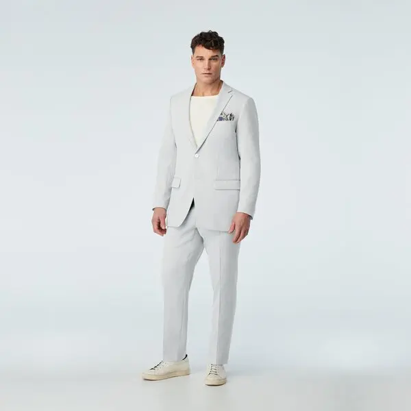 INDOCHINO Mondovi Seersucker Light Suit - Gray