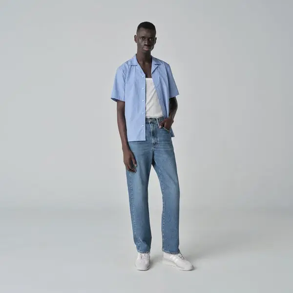 INDOCHINO Queniborough Gingham Dot Camp Shirt - Blue