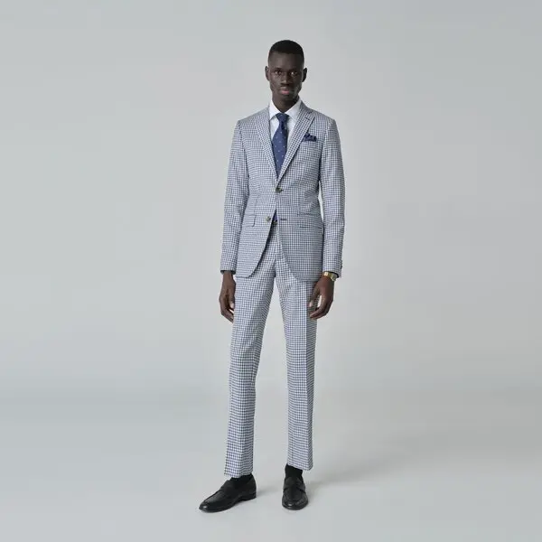 INDOCHINO Quidhampton Check Blazer - Blue