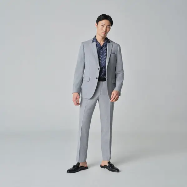 INDOCHINO Quiton Wool Stretch Light Suit - Blue