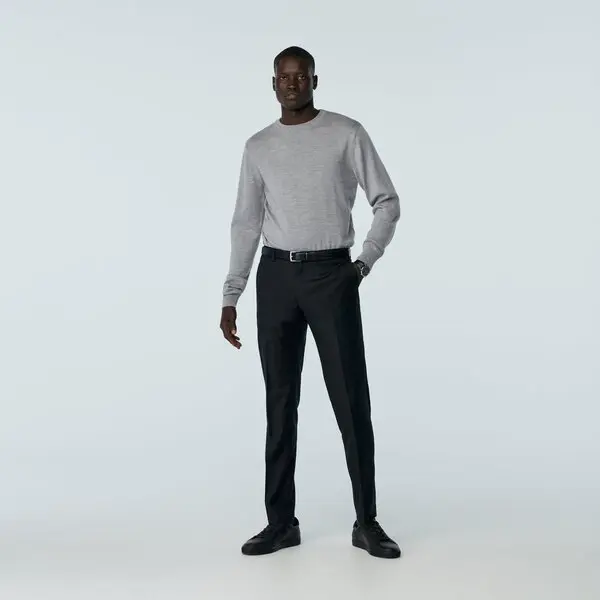 INDOCHINO Rothwell Windowpane Pants - Black