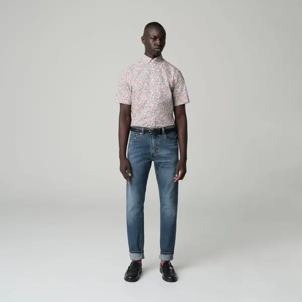 INDOCHINO London Floral Print Casual Shirt - Red