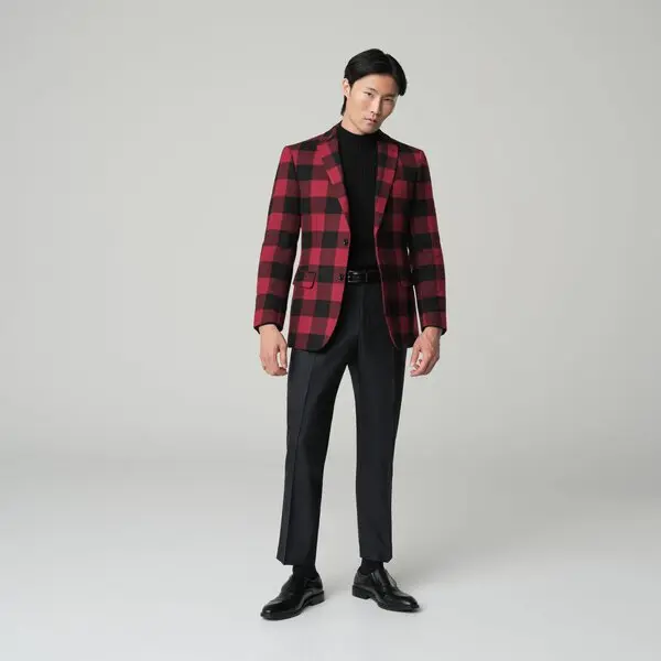 INDOCHINO Bradford Buffalo Plaid Blazer