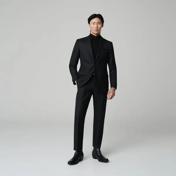 INDOCHINO Johnby Twill Blazer - Black