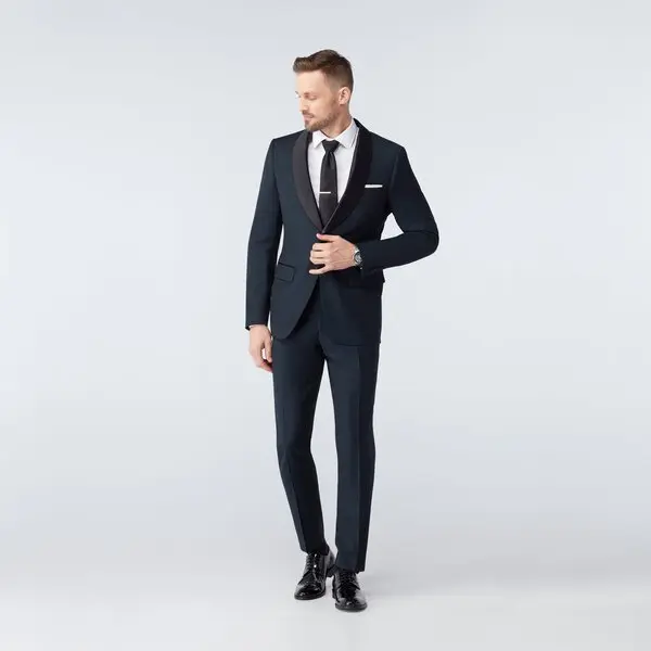 INDOCHINO Highworth Tuxedo Suit - Teal