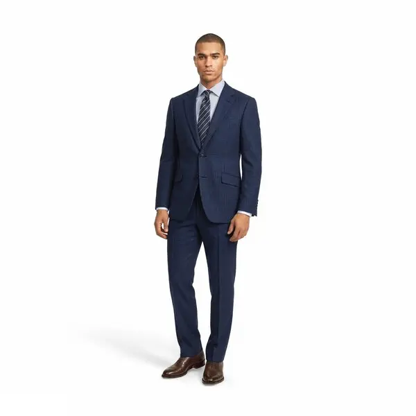 INDOCHINO Montaldo Micro Houndstooth Flannel Suit