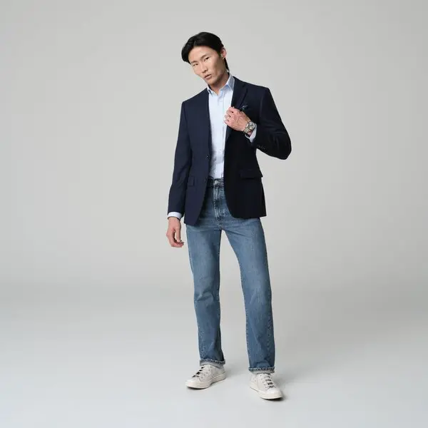INDOCHINO Heartford Herringbone Blazer