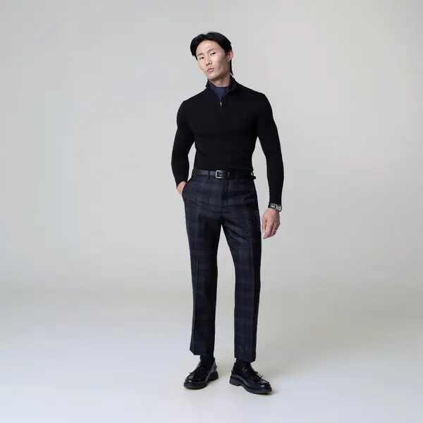 INDOCHINO Blakesley Mackinlay Tartan Pants - Navy