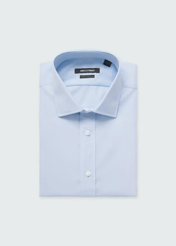 INDOCHINO Helston Anti-wrinkle Shirt - Blue