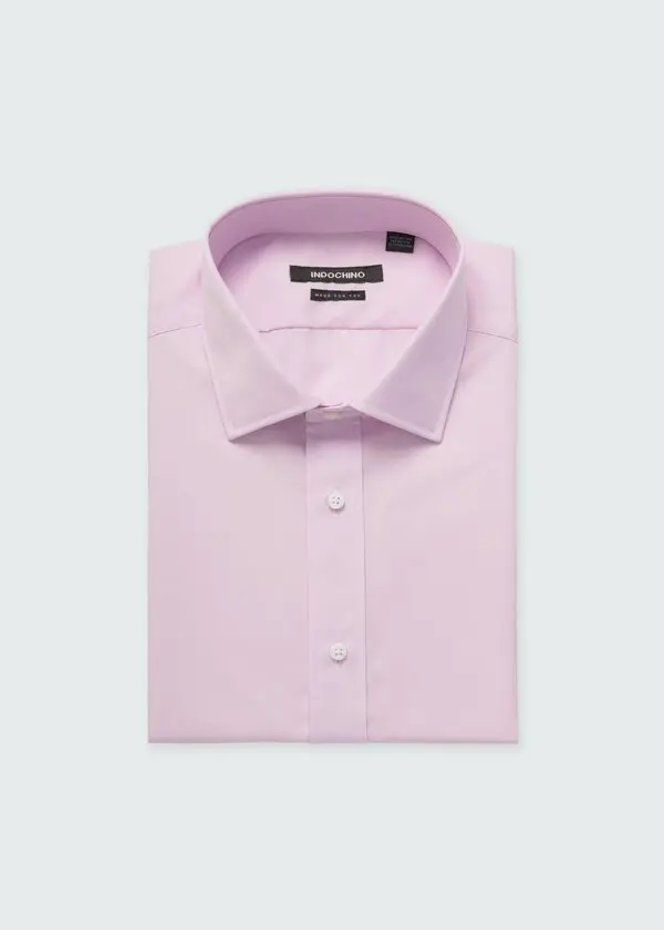 INDOCHINO Helston Anti-wrinkle Shirt - Pink