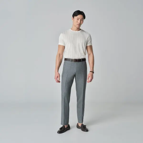 INDOCHINO Quadring Houndstooth Sage Pants - Green