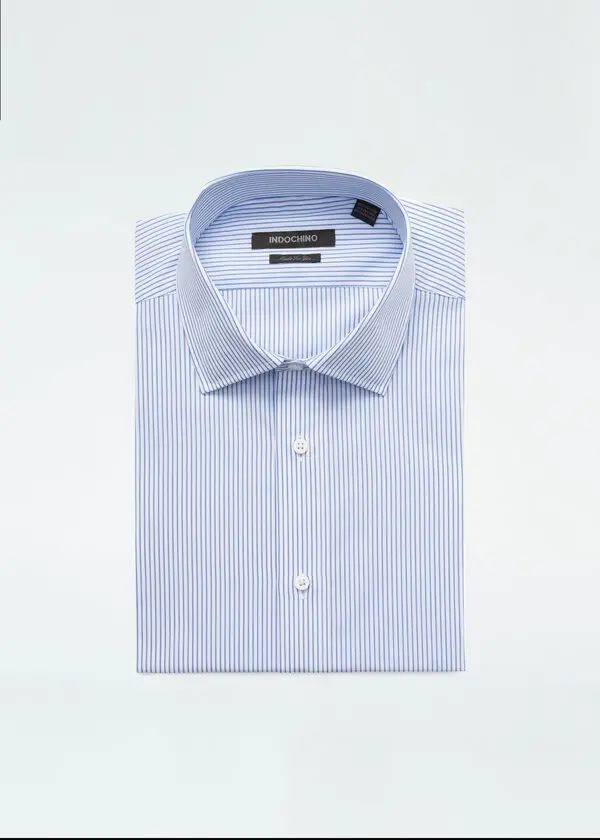 INDOCHINO Harrow Stripe Shirt - Blue