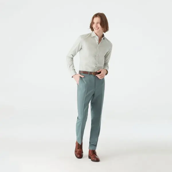 INDOCHINO Hamilton Sharkskin Sage Pants