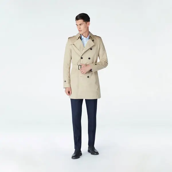 INDOCHINO Heywood Khaki Trench Coat With Detachable Lining - Brown