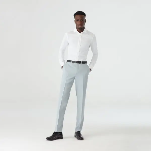 INDOCHINO Stapleford Seersucker Dove Pants - Gray