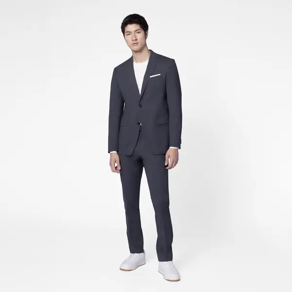 INDOCHINO Howell Wool Stretch Blazer - Gray