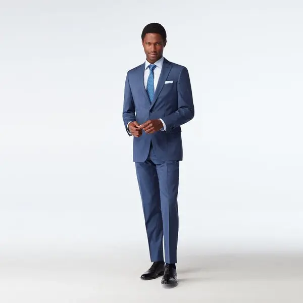 INDOCHINO Howell Wool Stretch Suit - Blue