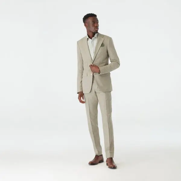 INDOCHINO Brighton Check Sage Suit - Green