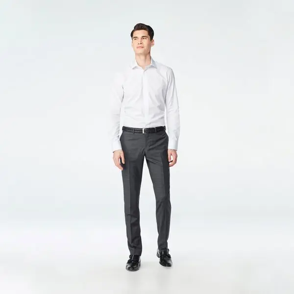 INDOCHINO Hemsworth Prince Of Wales Charcoal Pants - Gray