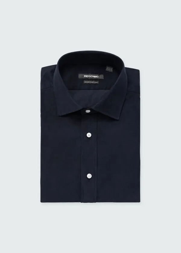 INDOCHINO Fairwood Corduroy Shirt - Navy
