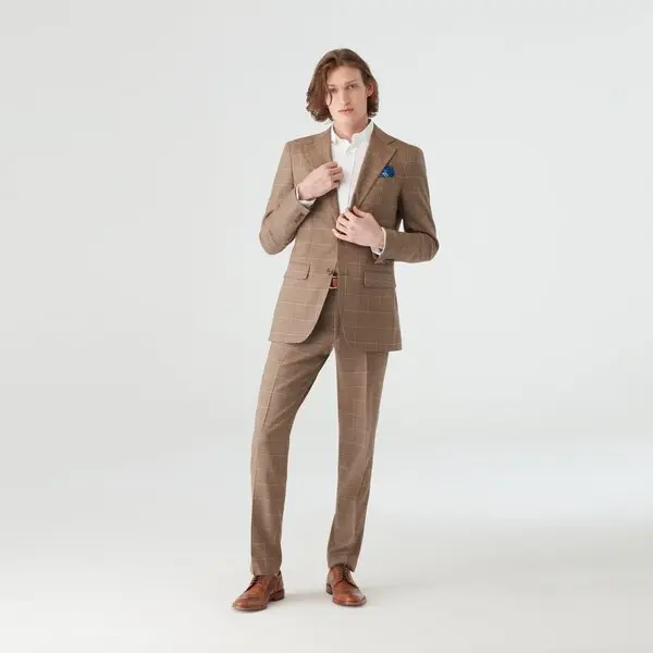 INDOCHINO Kelbrook Check Light Blazer