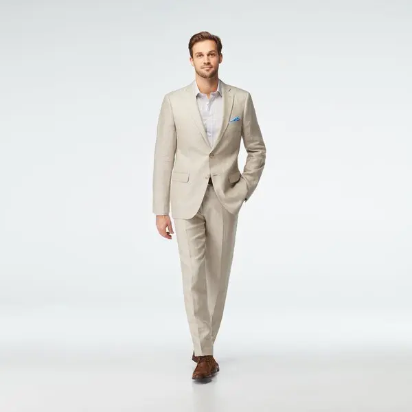 INDOCHINO Sailsbury Linen Cream Blazer