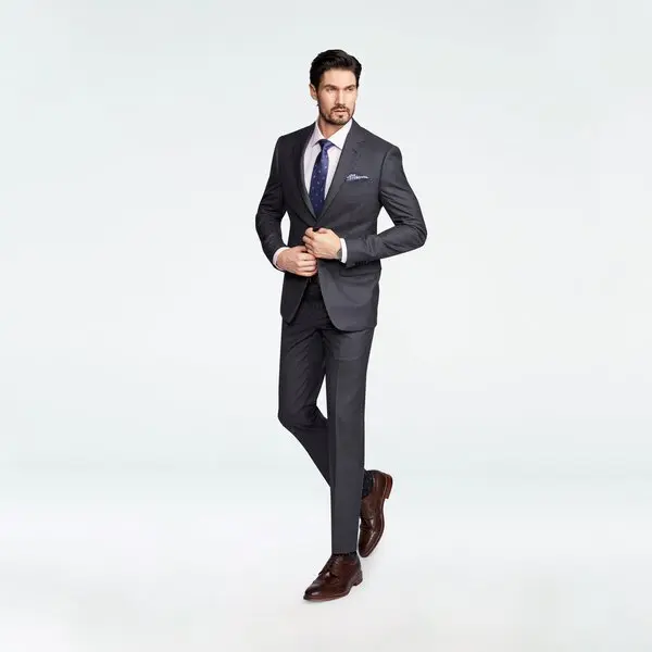INDOCHINO Harrogate Charcoal Suit - Gray
