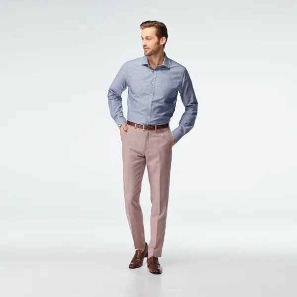 INDOCHINO Southport Houndstooth Plaid Pants - Red