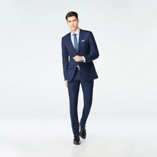 INDOCHINO Harrogate Windowpane Blazer - Blue