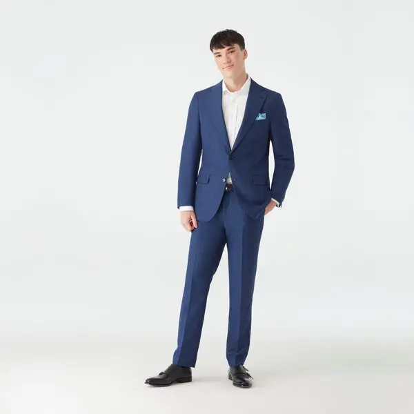 INDOCHINO Kelly Wool Silk Blazer - Navy