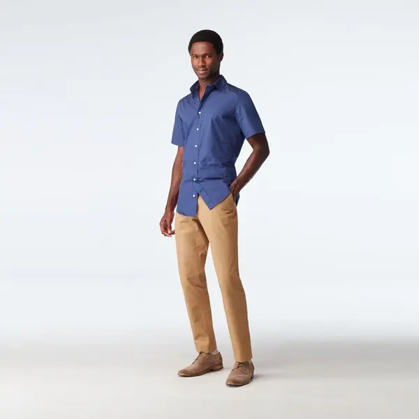 INDOCHINO Hayton Dot Casual Shirt - Blue
