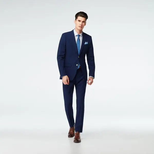 INDOCHINO Stapleford Seersucker Suit - Navy