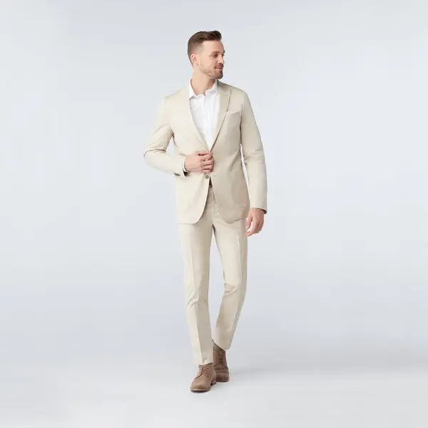 INDOCHINO Hartley Cotton Stretch Suit - Khaki