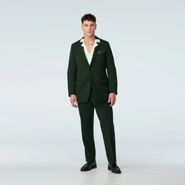 INDOCHINO Stapleford Seersucker Olive Blazer